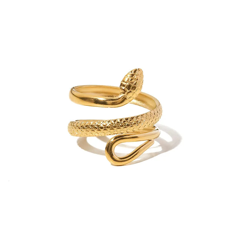 Serpente Gold Open Ring – Golden & Beyond